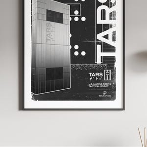 TARS Robot Poster, Interstellar Movie Poster, Minimalist Movie Poster ...