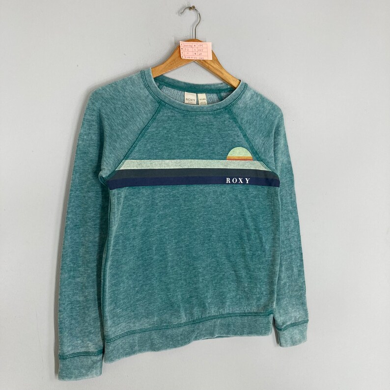 Authentic ROXY Crewneck Sweatshirt Big Logo Roxy Surfing Jumper ...