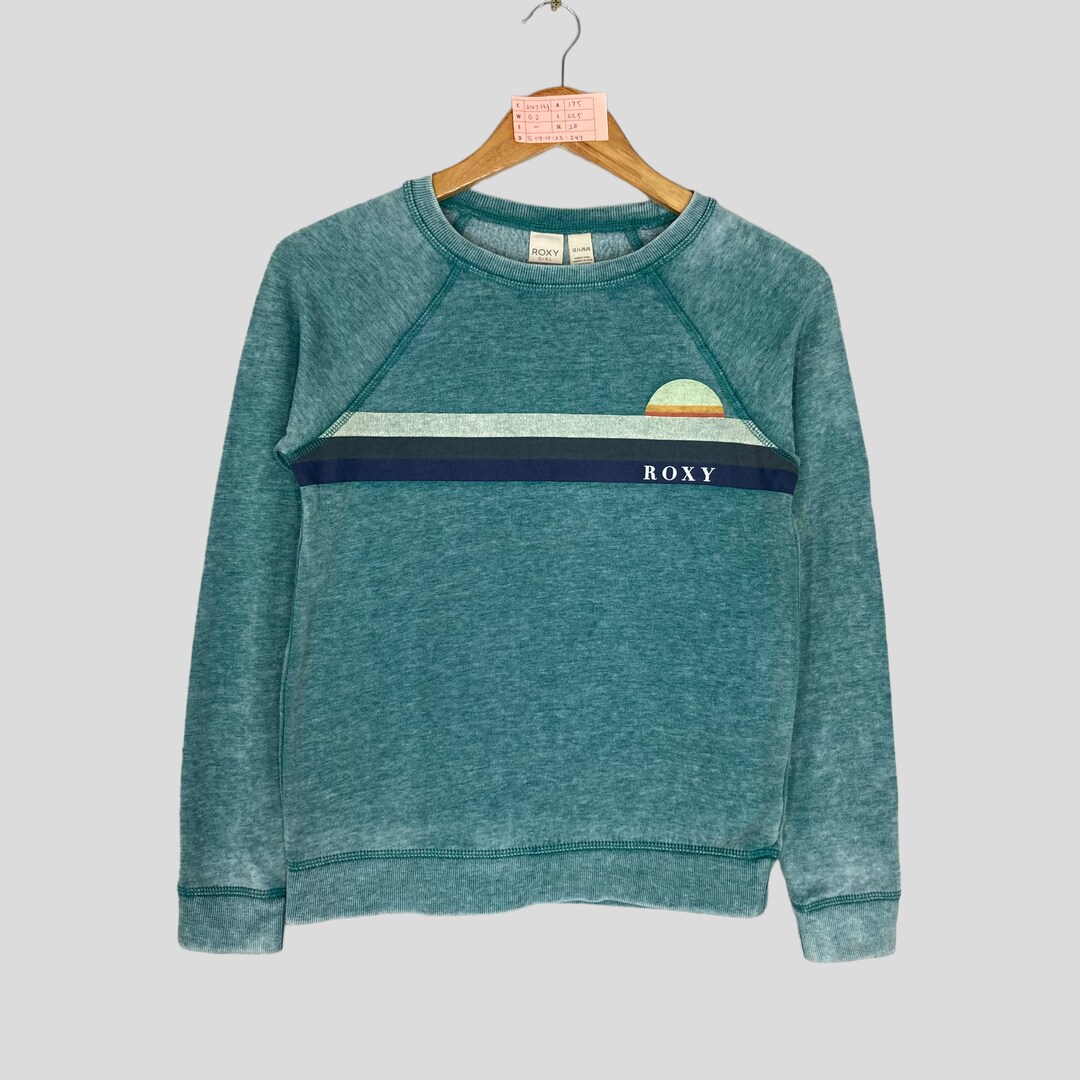 Authentic ROXY Crewneck Sweatshirt Big Logo Roxy Surfing Jumper ...