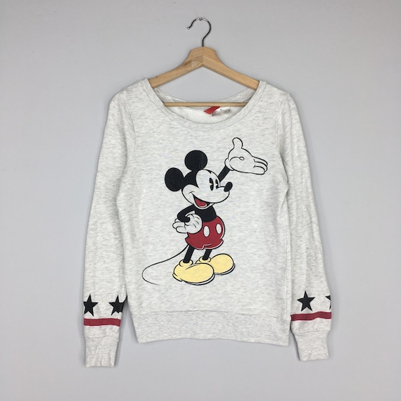 Vintage And Authentic Mickey Mouse Disney Women Sweatsh Gem 7499