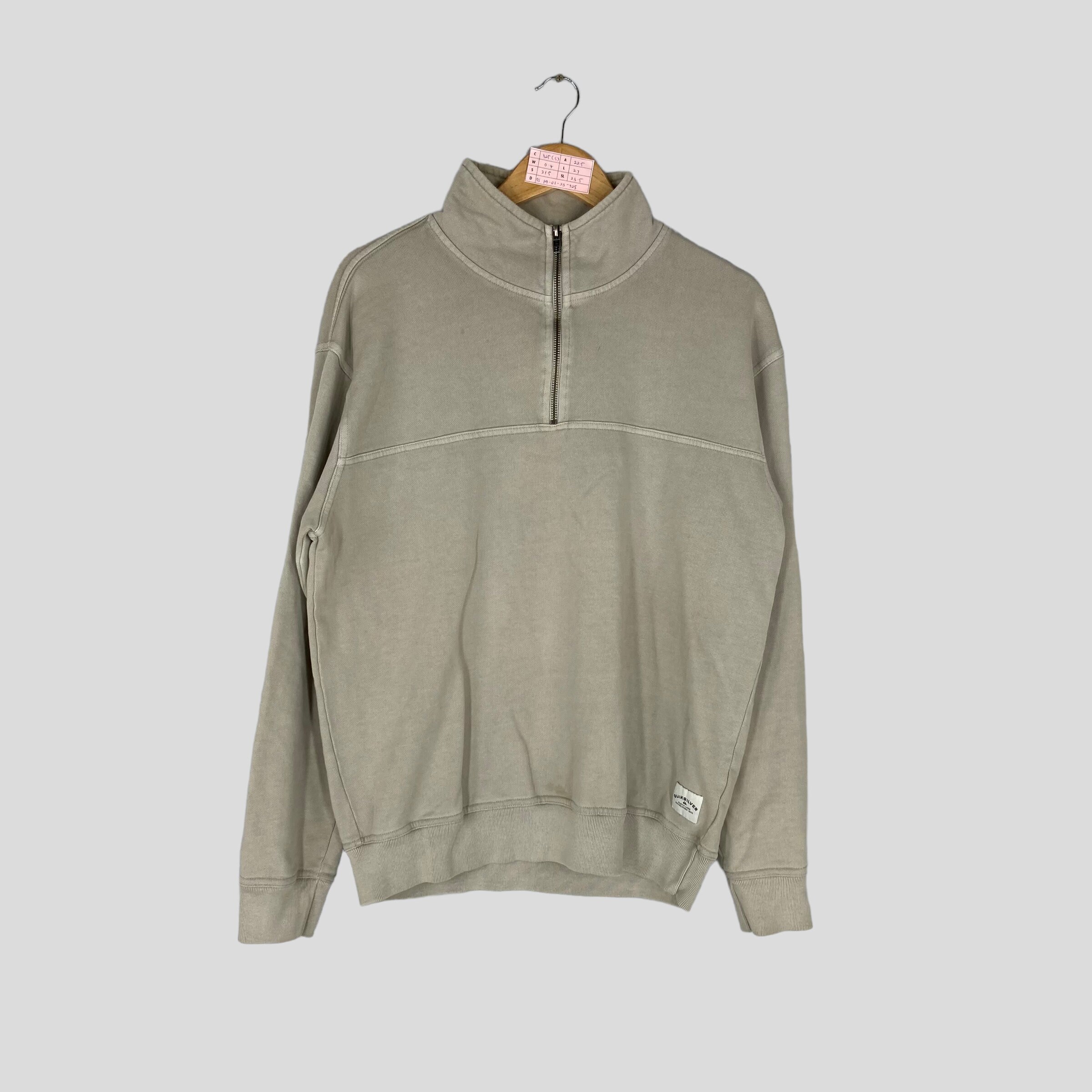 Vintage QUICKSILVER Quarter Zipper Crewneck Sweatshirt Quicksilver ...