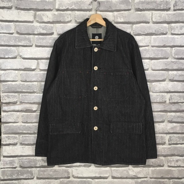 Mens Railroad Denim Jacket - Etsy