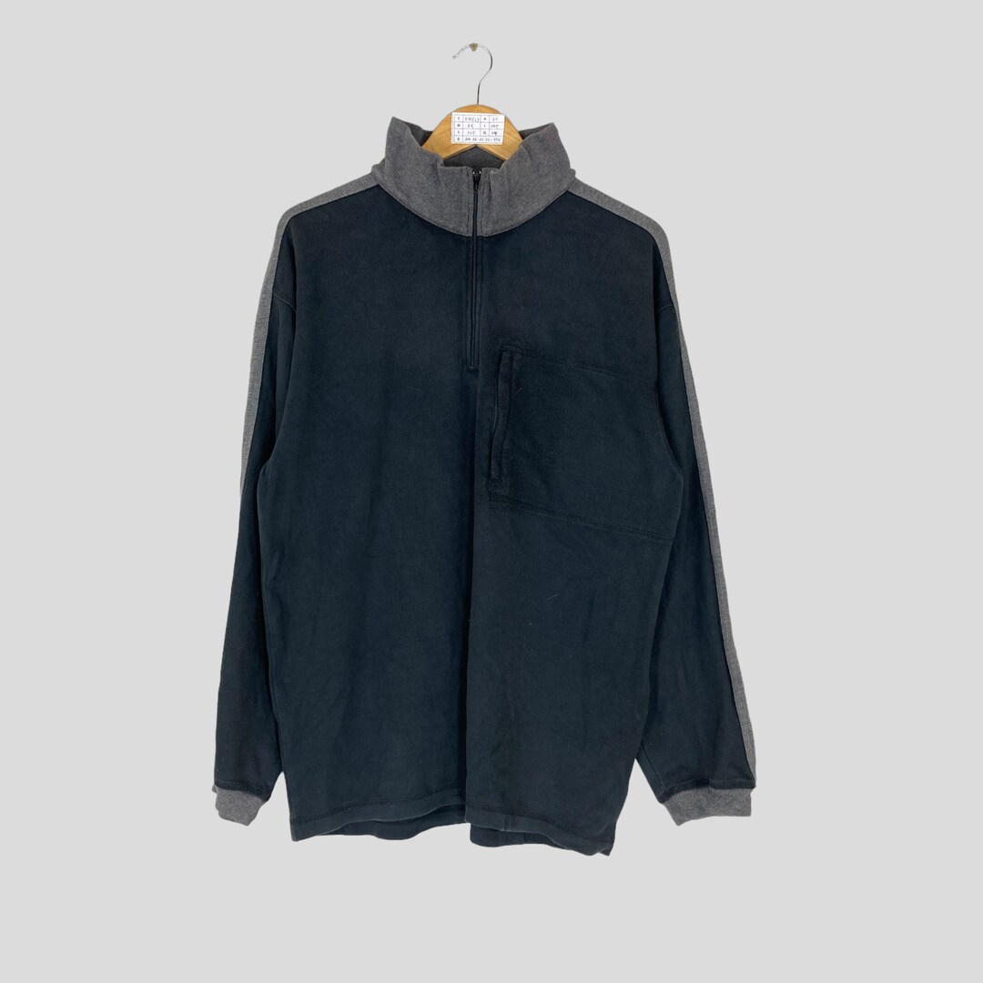 Vintage NAUTICA COMPETITION Quarter Zipper Collar Sweatshirt Big Logo ...