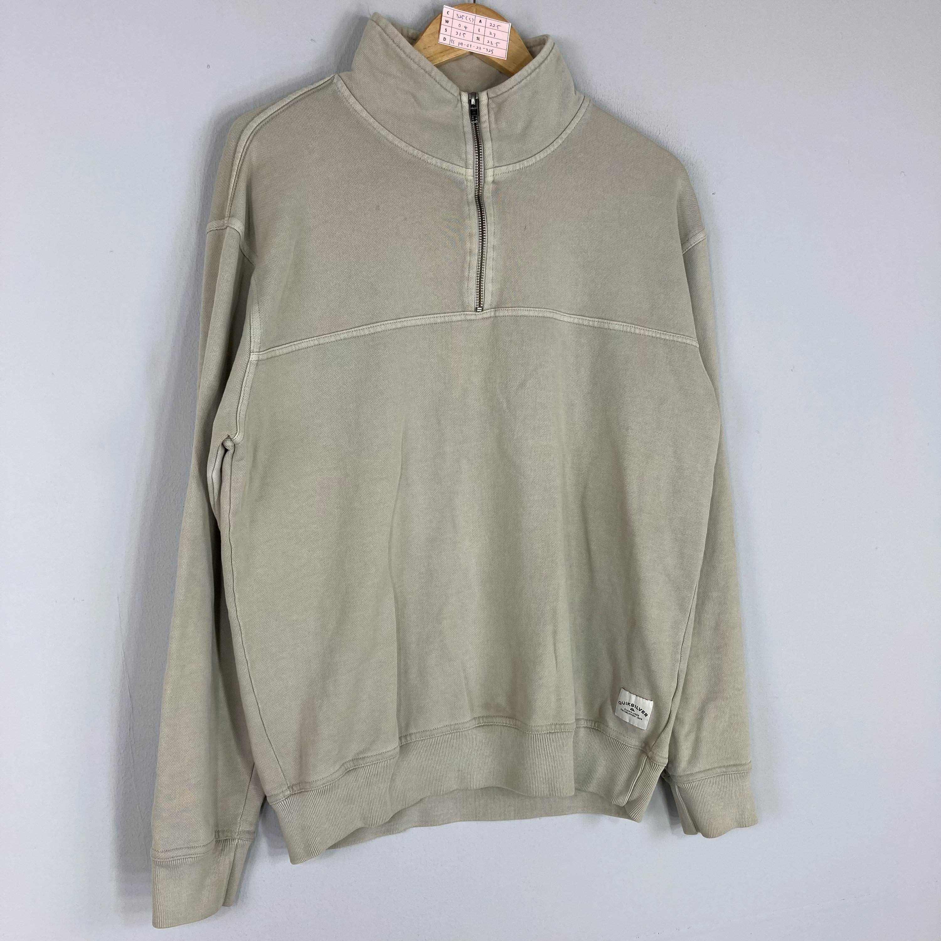 Vintage QUICKSILVER Quarter Zipper Crewneck Sweatshirt - Etsy