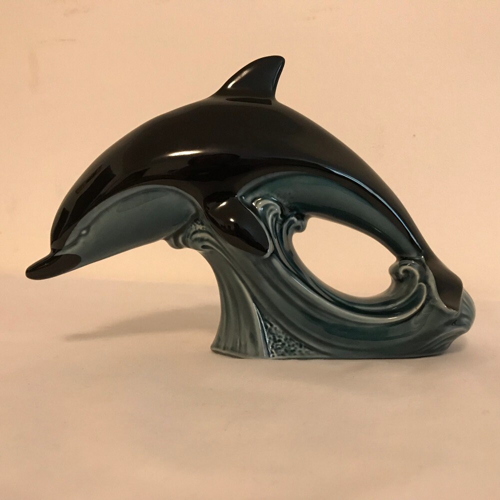 Vintage 1970s Poole Pottery Dolphin / Vintage Ceramic Dolphin / Vintage ...