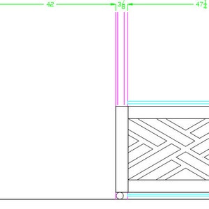 Sliding / Pocket Gate Modern Geometric Baby Gate and Dog Gate for ...