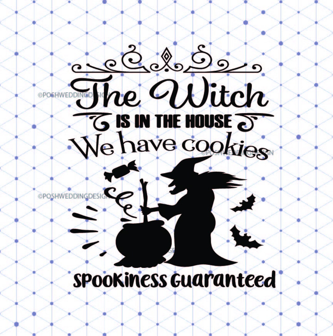 Witch House Sign Svg Decor Halloween Quote Svg the Witch is in the ...