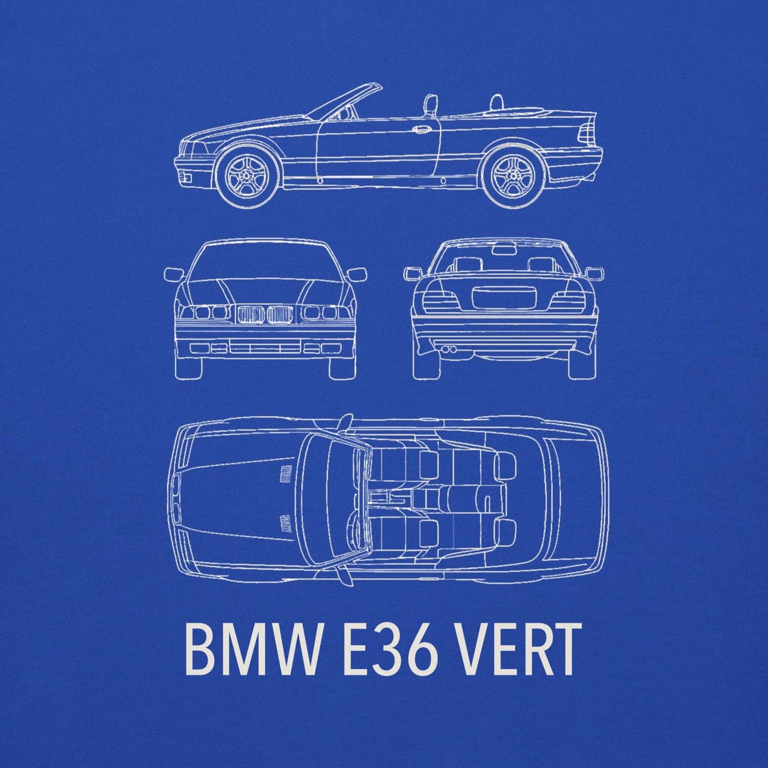 BMW E36 Vert Limited Blueprint Series Hoodie - Etsy