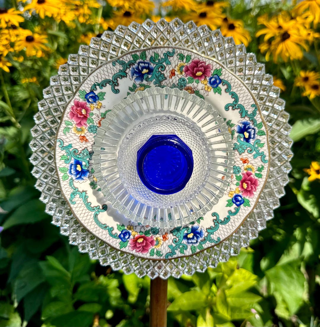 Dish Flower, Plate Flower, Garden Lover, Garden Gifts - Etsy