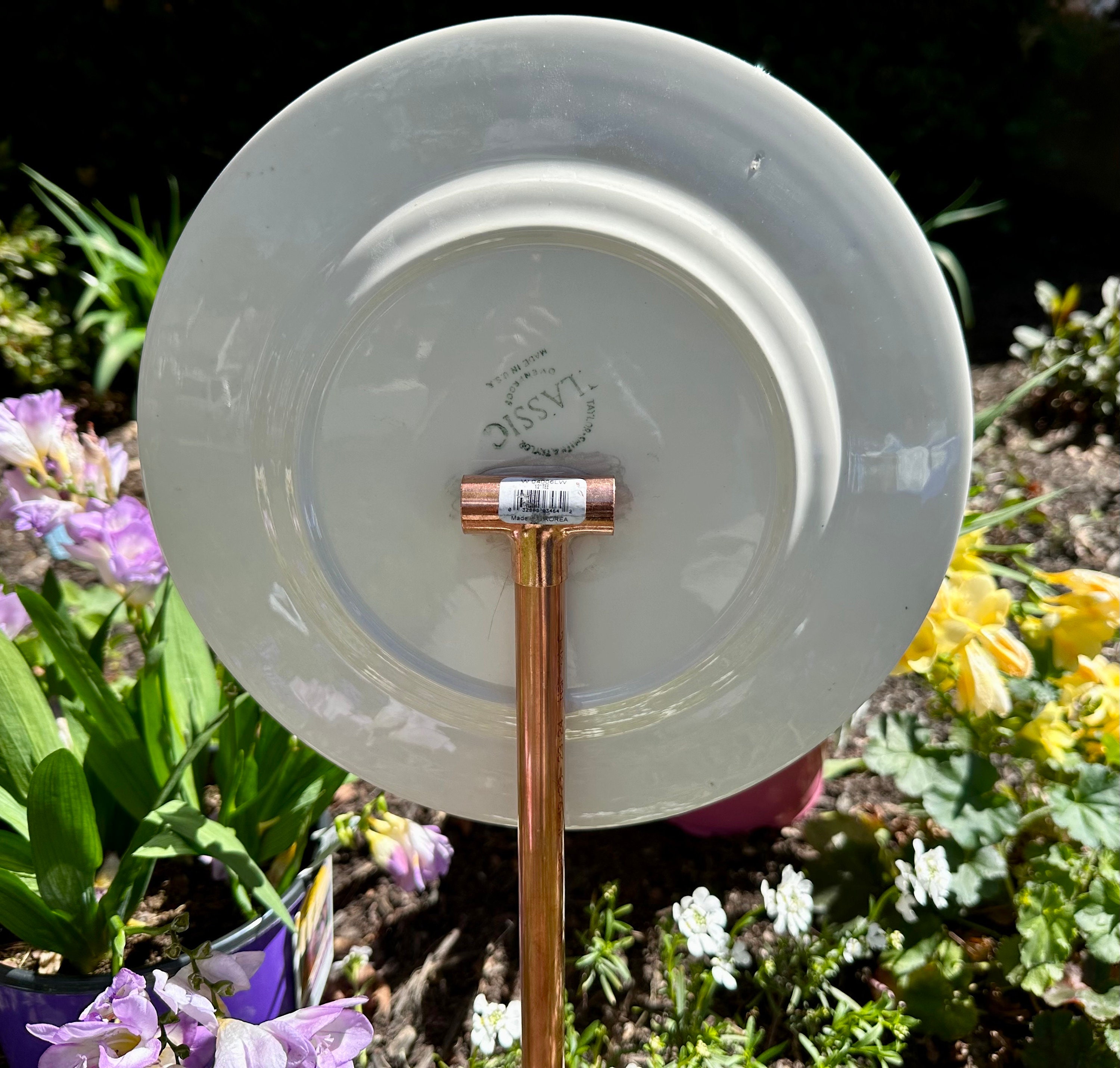 Dish Flower, Plate Flower, Garden Lover, Garden Gifts - Etsy