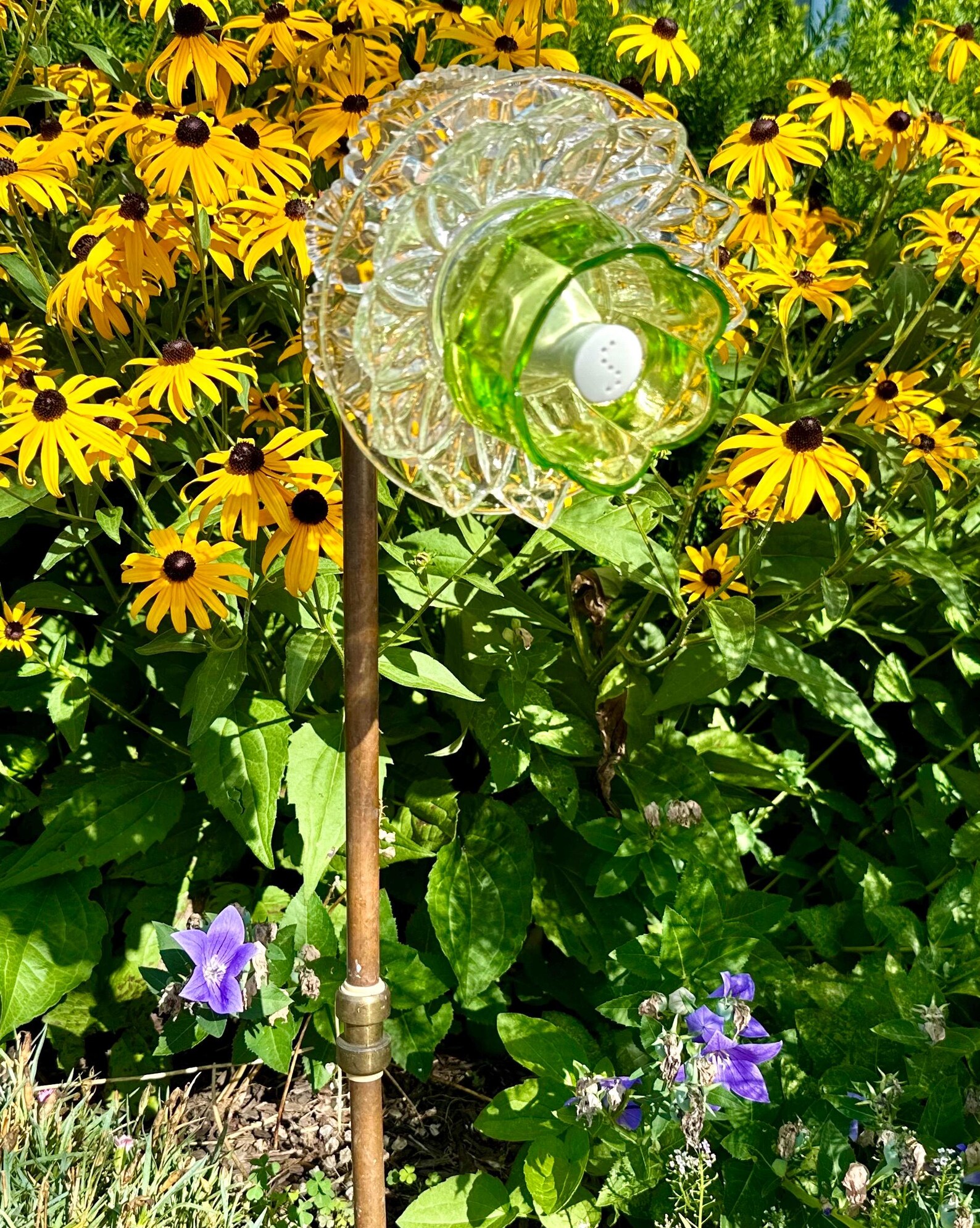 Nodding Flower, Plate Flower, Garden, Flower, Garden Art, Yard Art ...