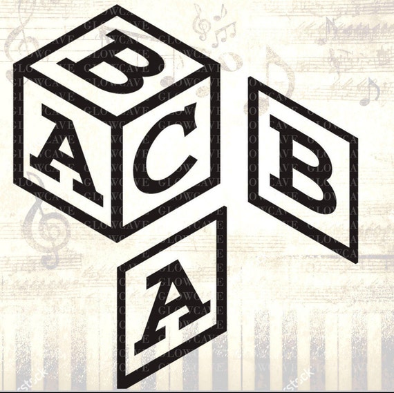 Block letter with name in front monogram font - shelfbap