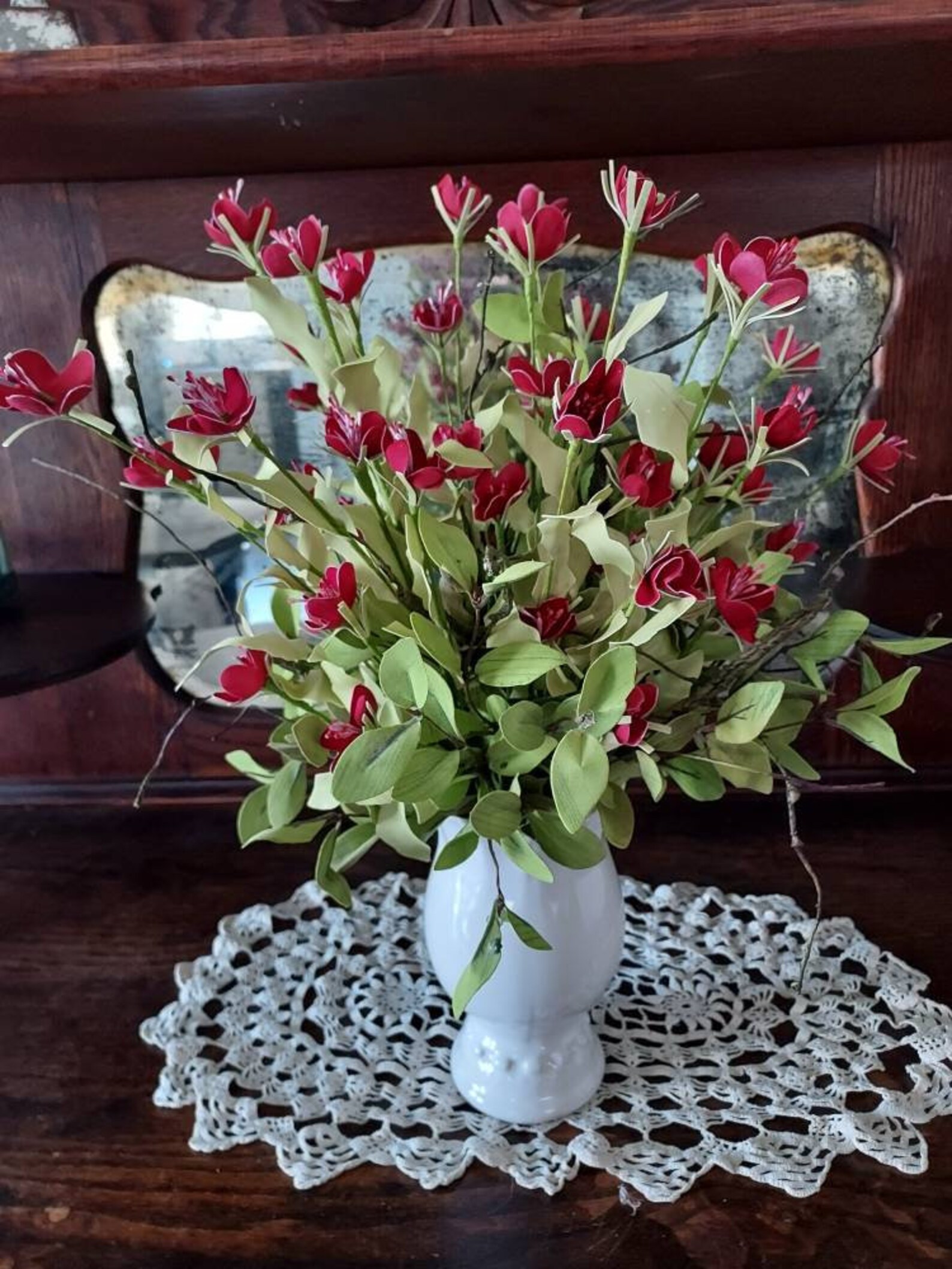 Farmhouse Floral Arrangement Rustic Floral Arrangement | Etsy