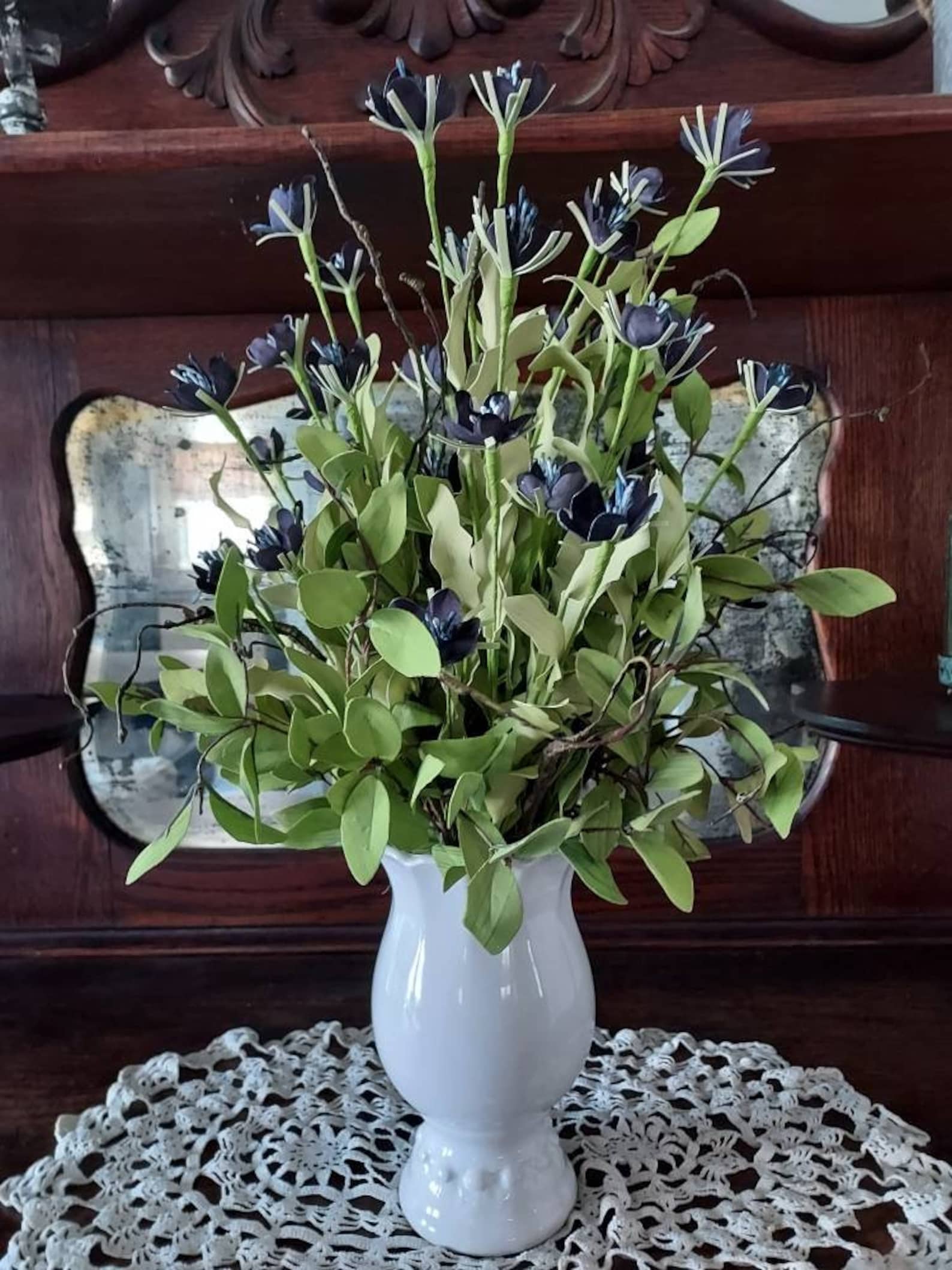 Farmhouse Floral Arrangement Rustic Floral Arrangement - Etsy