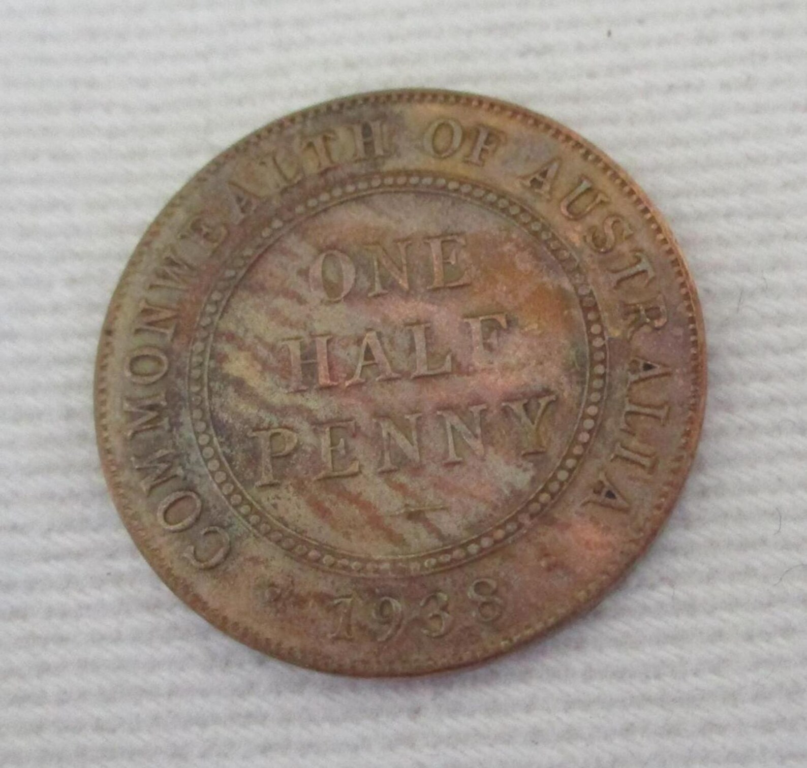 Commonwealth of Australia 1938 One Half Penny - Etsy