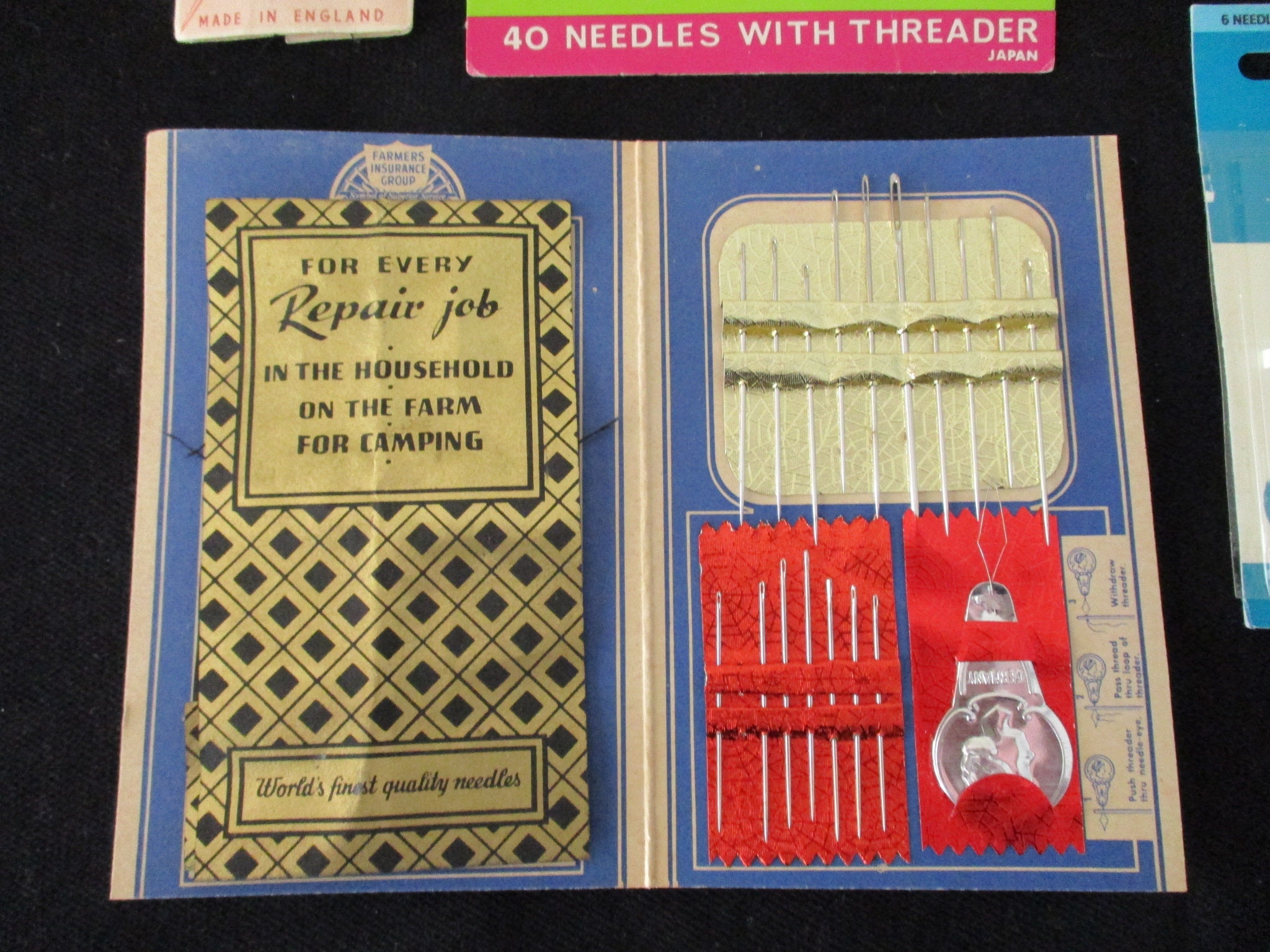 Vintage Needle Books, Different Manufacturers, Various Types of Hand ...