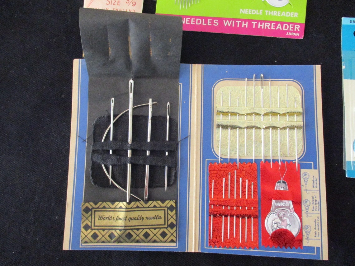Vintage Needle Books, Different Manufacturers, Various Types of Hand ...