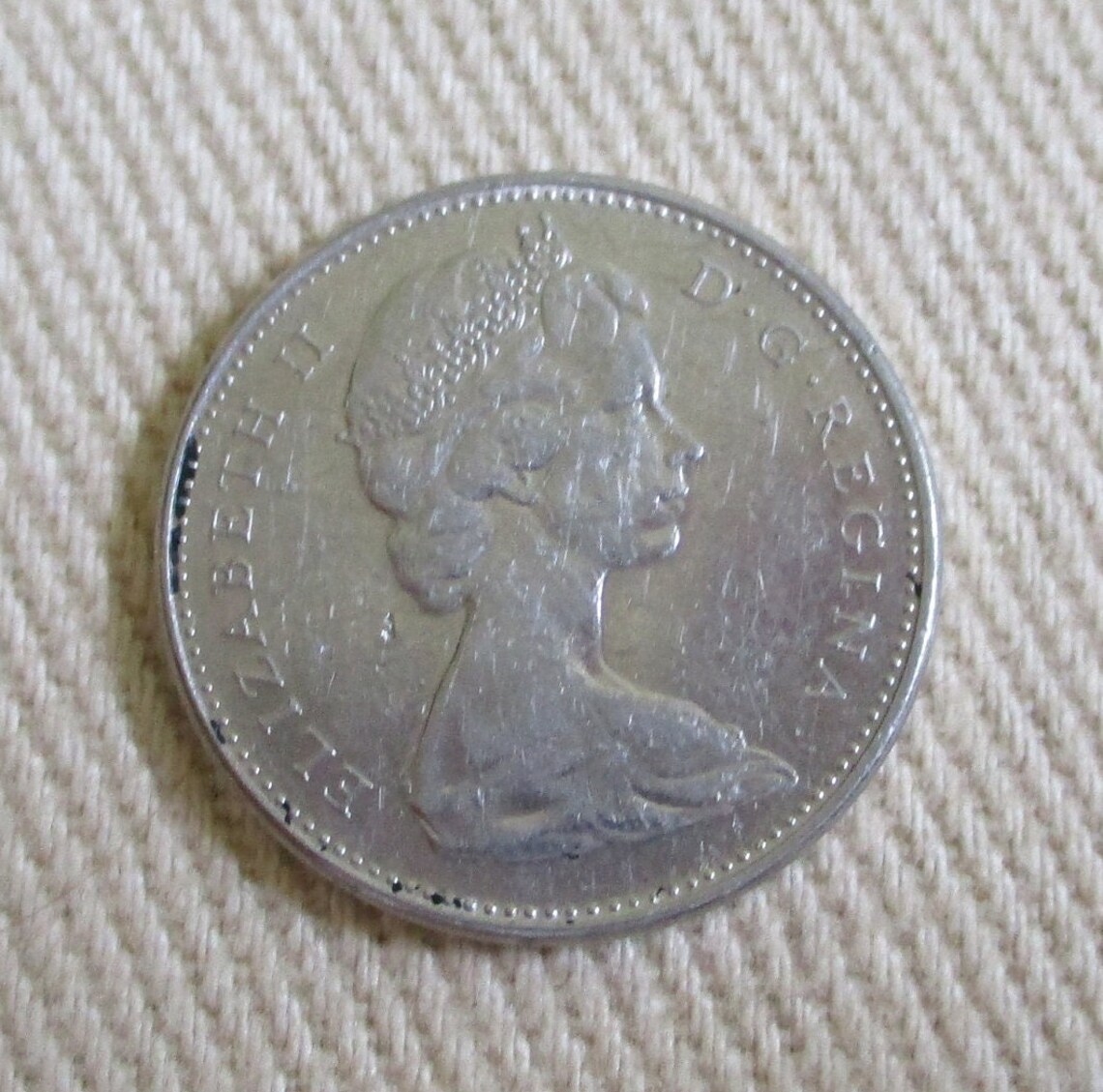 1968 Queen Elizabeth II 5 Cent Coin, Canada - Etsy