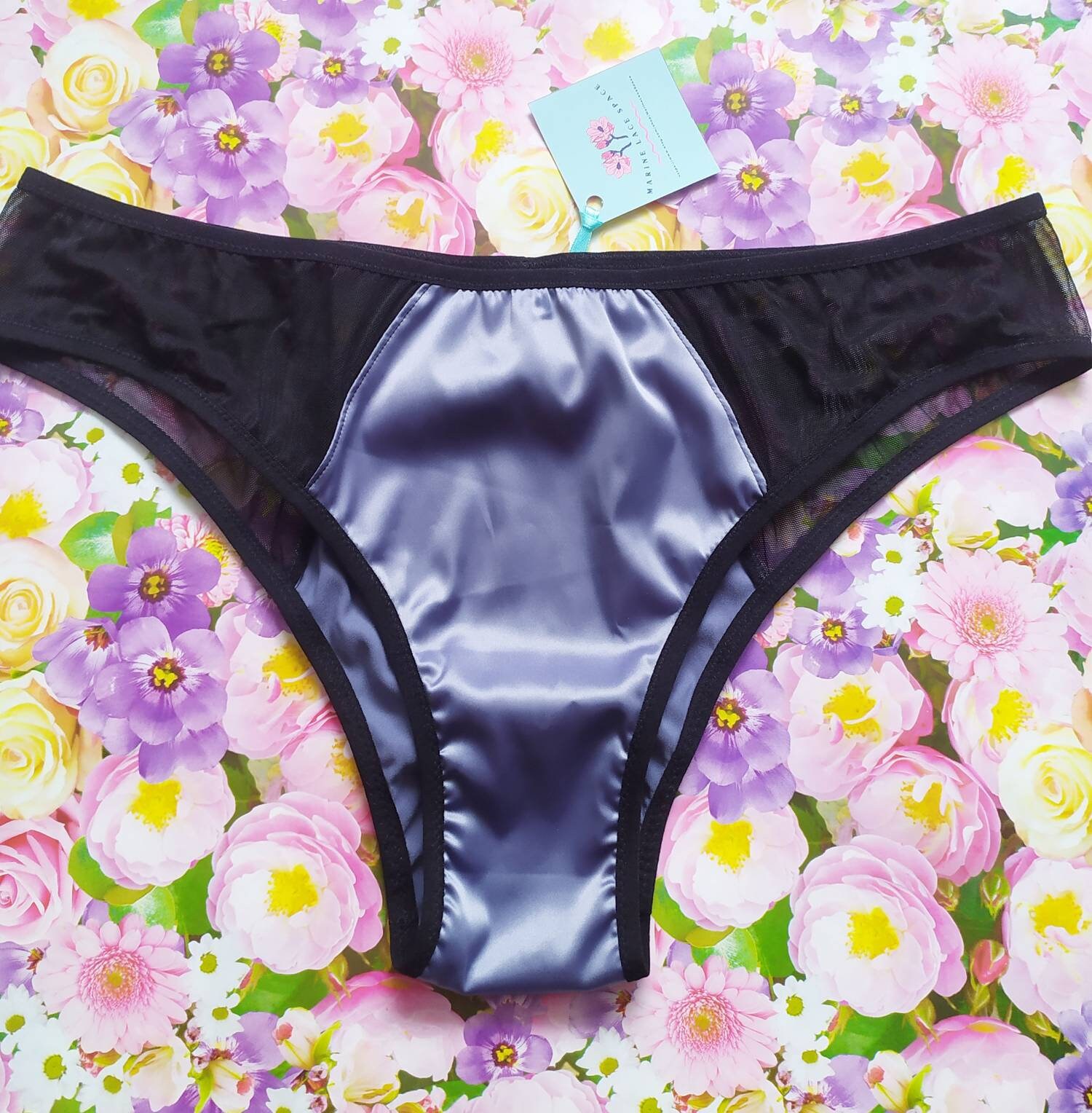 Excellence Quality Lilac Nylon Sissy Panties Made In Usa Large Waist 37