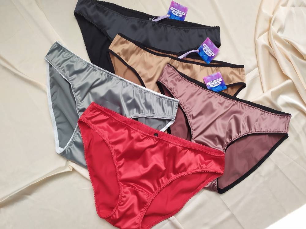Satin Panties Sexy Lingerie Erotic Knickers Silky Etsy