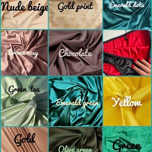 Turquoise Blue Satin Panties, Sexy Lace Lingerie, Green Silky Underwear ...