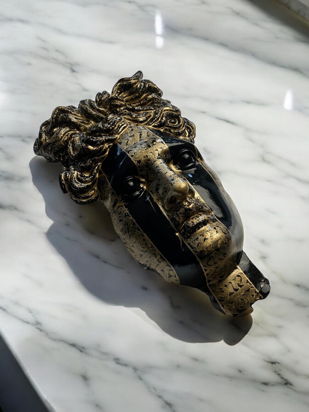 GOLDEN APOLLO ART | Greek God Statue | Classical Art Piece | Modern ...