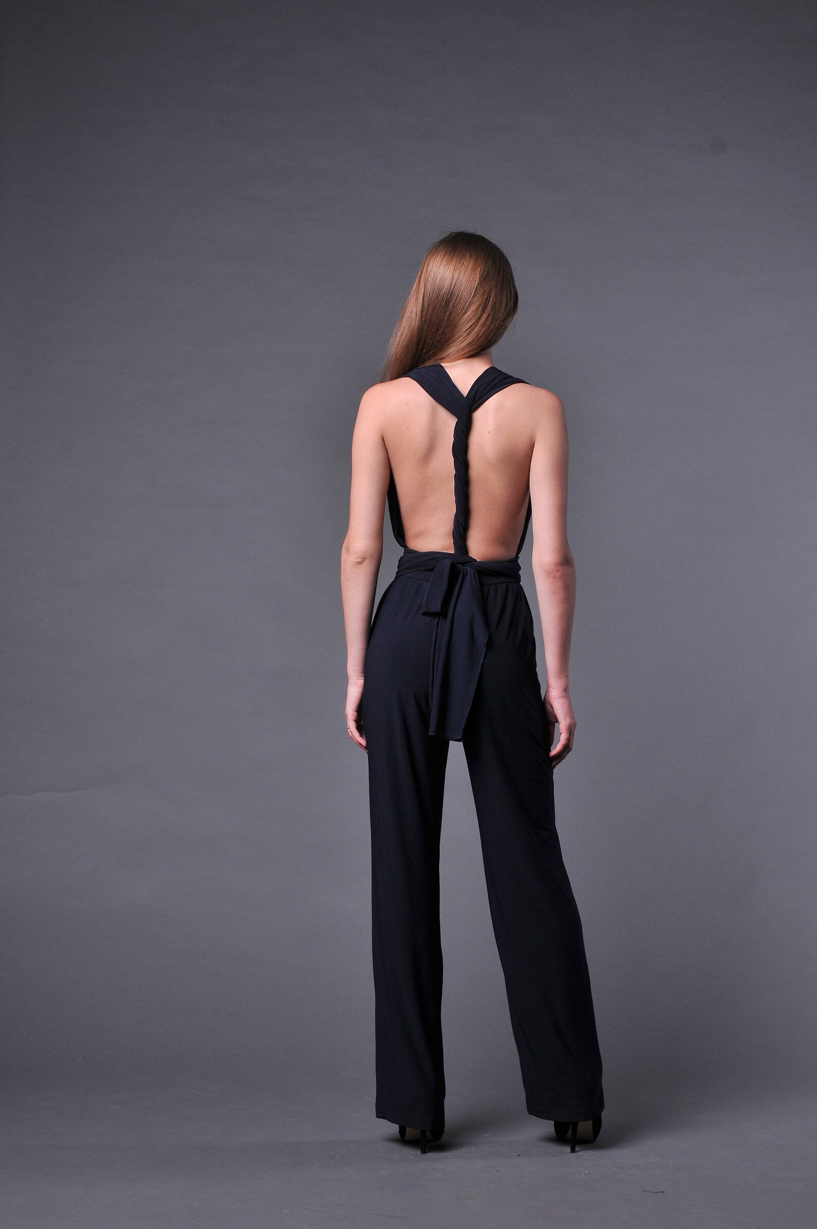 Blue Wedding Infinity Jumpsuit Convertible for Women Jersey - Etsy