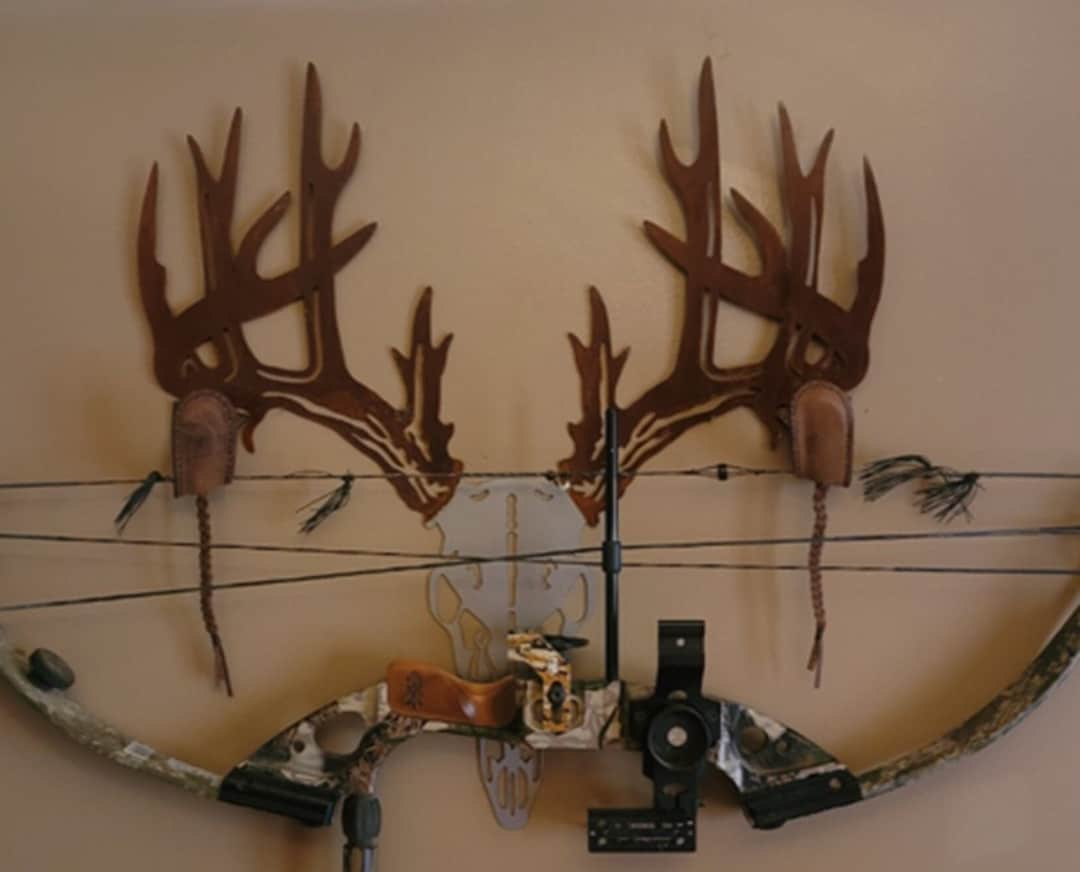 Rustic Deer Crossbow Gun Holder Hunting Rack Archery Season - Etsy