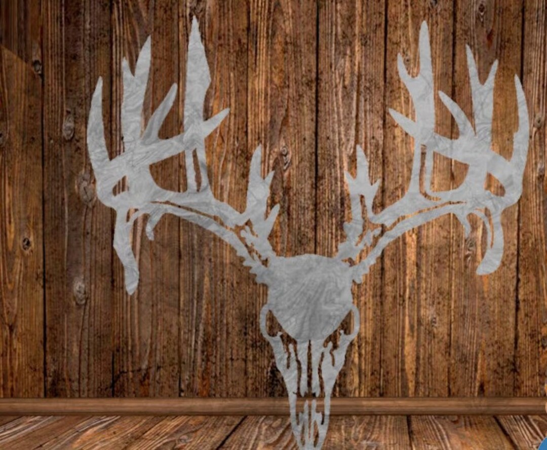 Steel Buck Deer Wall Art Antlered Deer 24x22 Custom Hanging Decor ...