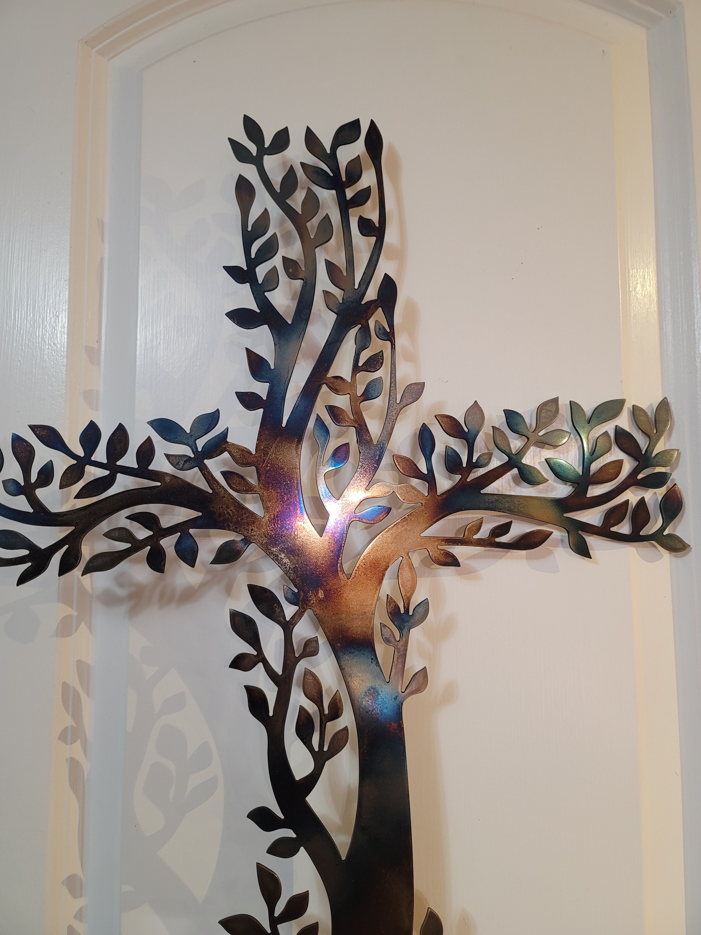 Metal Tree of Life 24" Tall - Flamed- Decor- Handmade Metal Wall Art - Etsy
