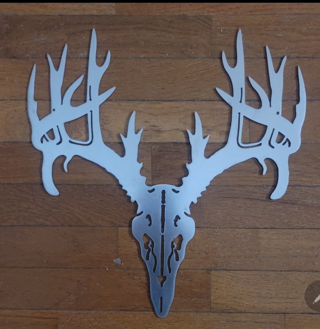 24 Steel Buck Deer Wall Art Antlered Deer 24x22 - Etsy