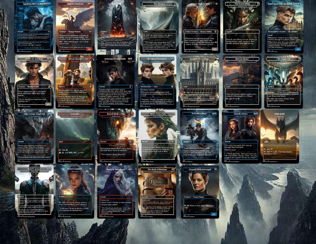 Forth Wing Commander Deck, Complete EDH Deck Proxy Deck - Etsy