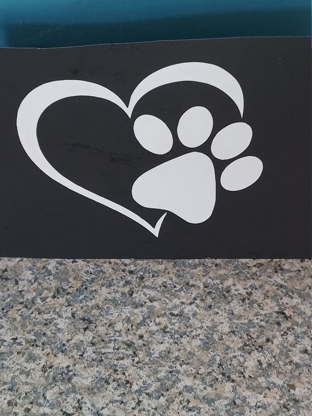 Paw Print, Decal, White Decal. Window Decal, Window Art, Sticker, Vinyl ...