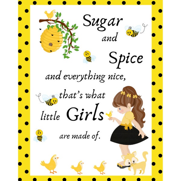 Sugar and Spice Poem - Etsy