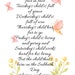 Sunday's Child Poem, Mondays Child Tuesdays Child - Etsy