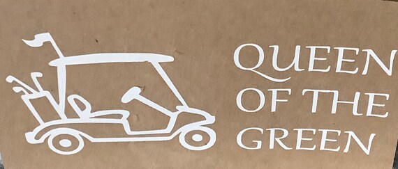 White Window Decal Golf Cart Golf Decal Sticker Vinyl | Etsy