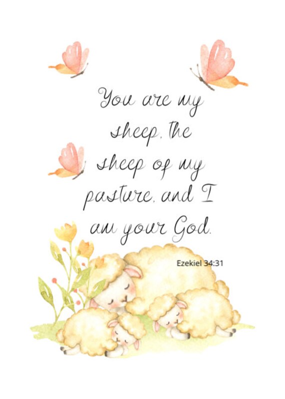 Inspirational Quote Sheep Printable Pasture Nursery Art - Etsy