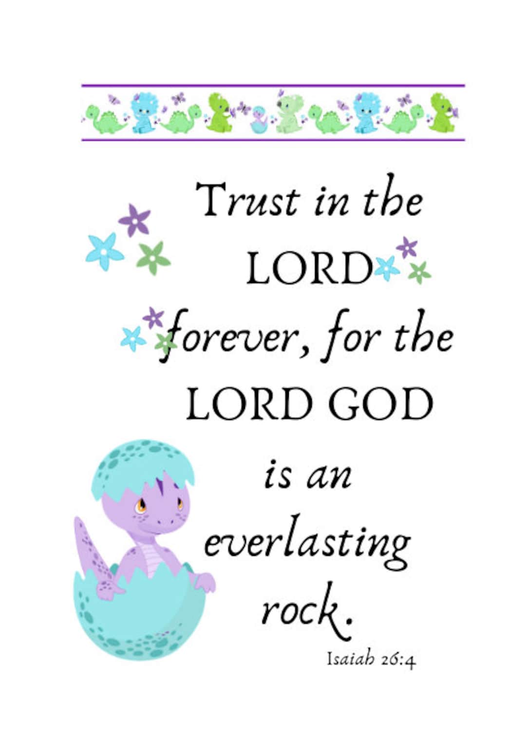Printable Art, Digital Art, Bible Art, Nursery Art, Bible Quote ...