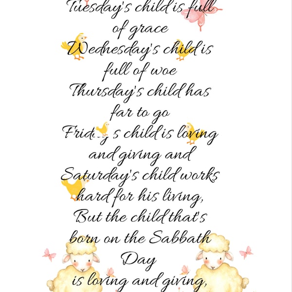 Tuesdays Child - Etsy