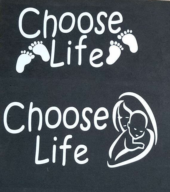 Choose Life Decal - Etsy