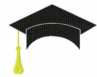 Graduation Cap Monogram Frame Collection 01 Machine Embroidery Design ...