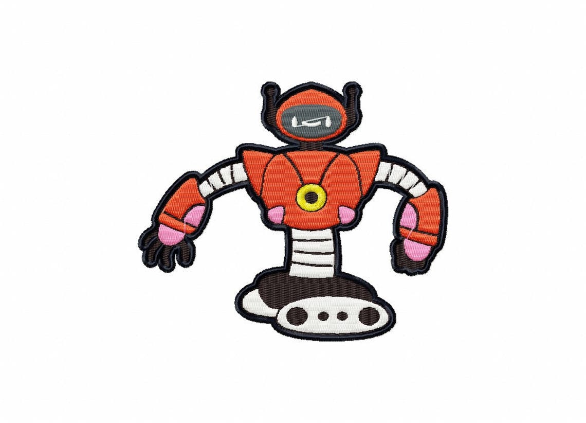 Machine Embroidery Designs Robot Collection of 12 | Etsy