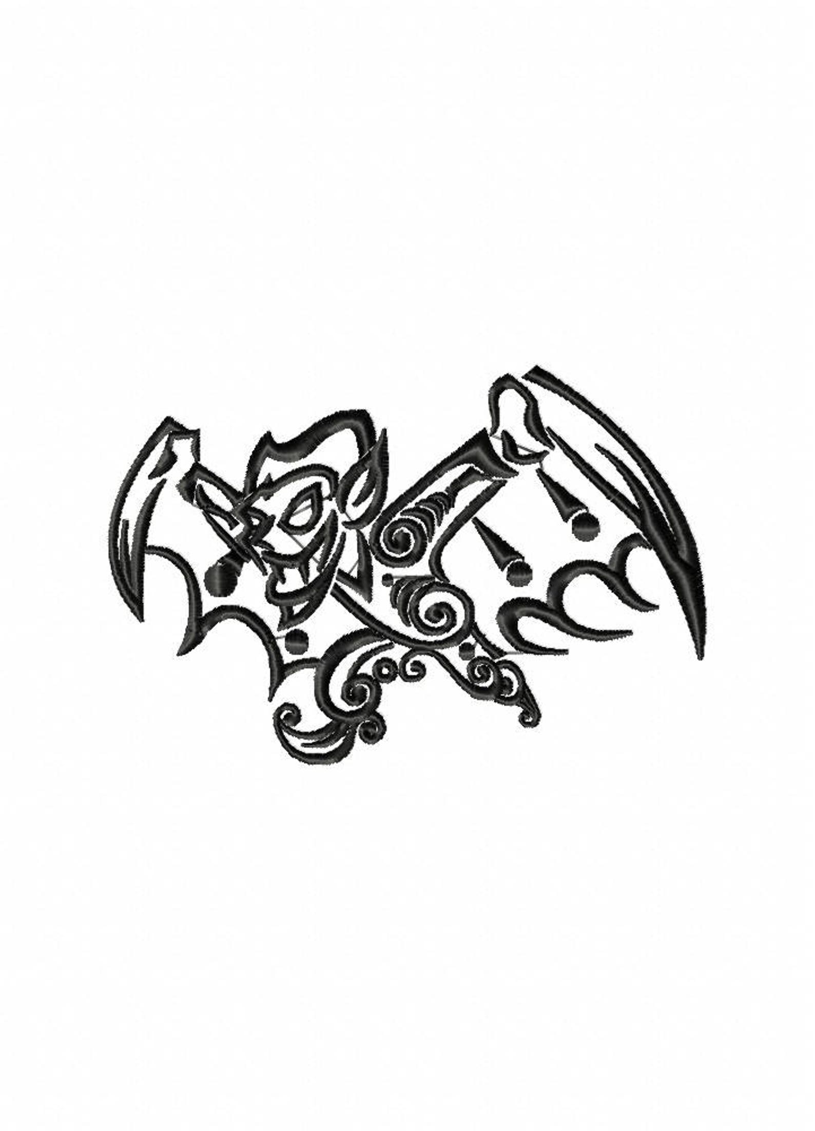 Machine Embroidery Designs - Tribal Tattoo Halloween Collection 7 - Etsy