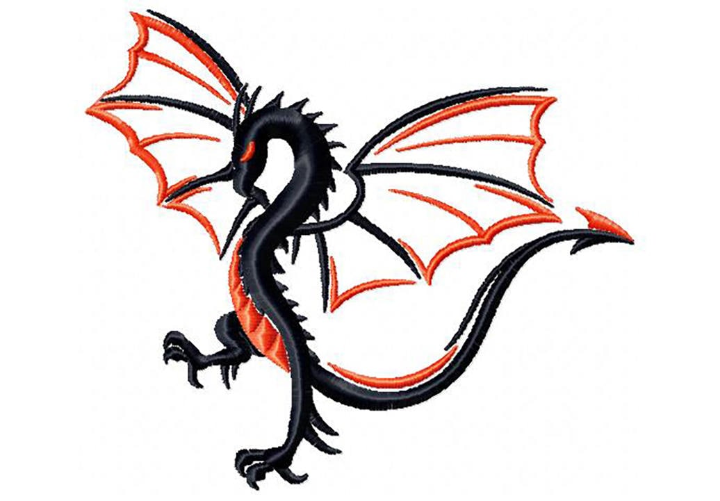 Machine Embroidery Designs - Tribal Dragon Collection of 12 - Etsy