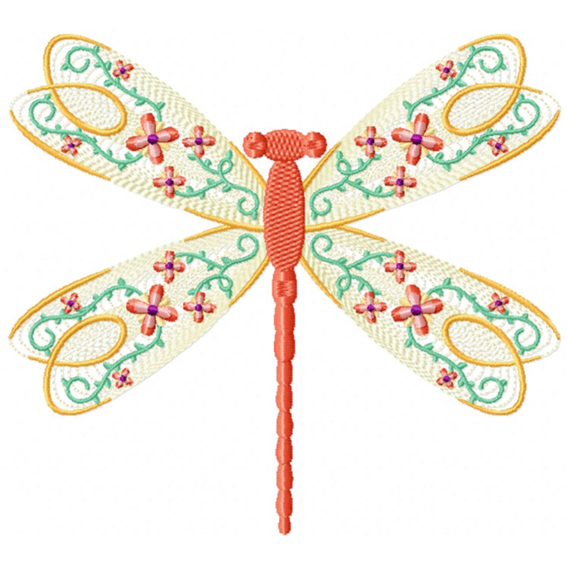 Machine Embroidery Design - Dragonfly #03 - Etsy
