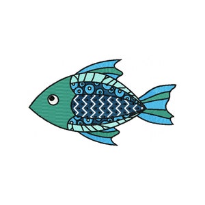 Machine Embroidery Designs - Funky Fish Collection 01 of 6 - Etsy