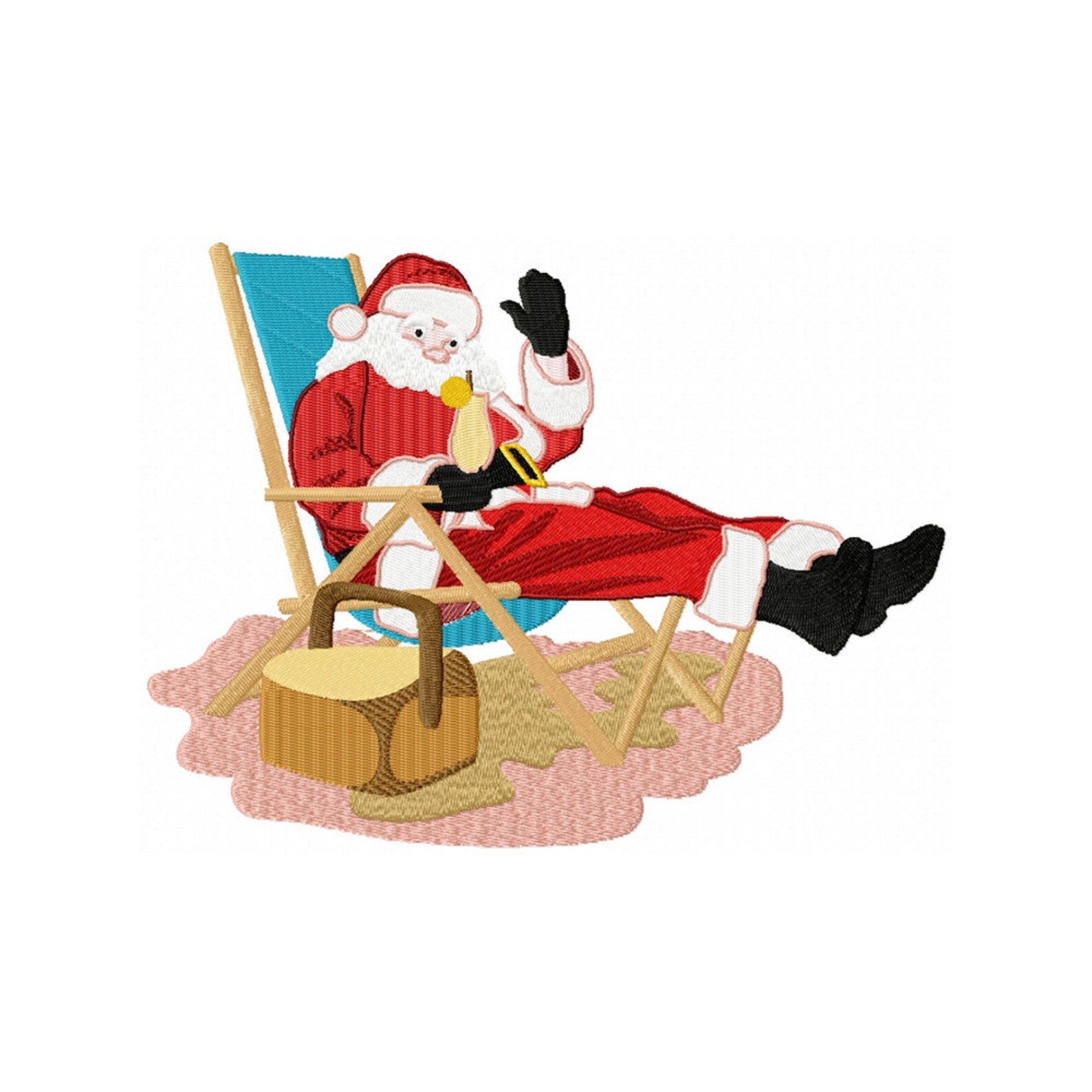 Machine Embroidery Designs - Santa on the Beach Full Collection #02 of ...