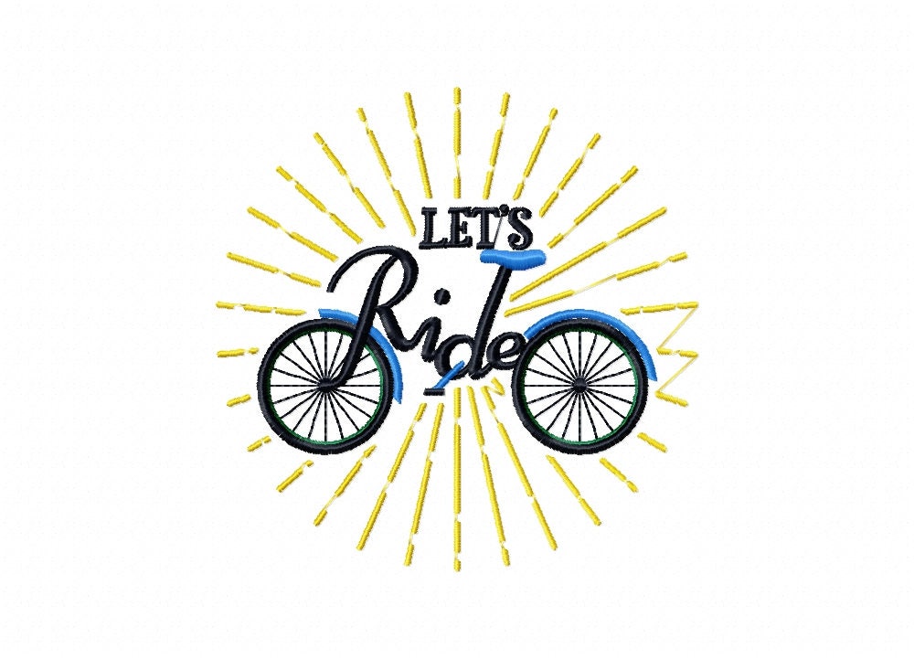 Cycling Hobby Collection of 8 Machine Embroidery Designs | Etsy