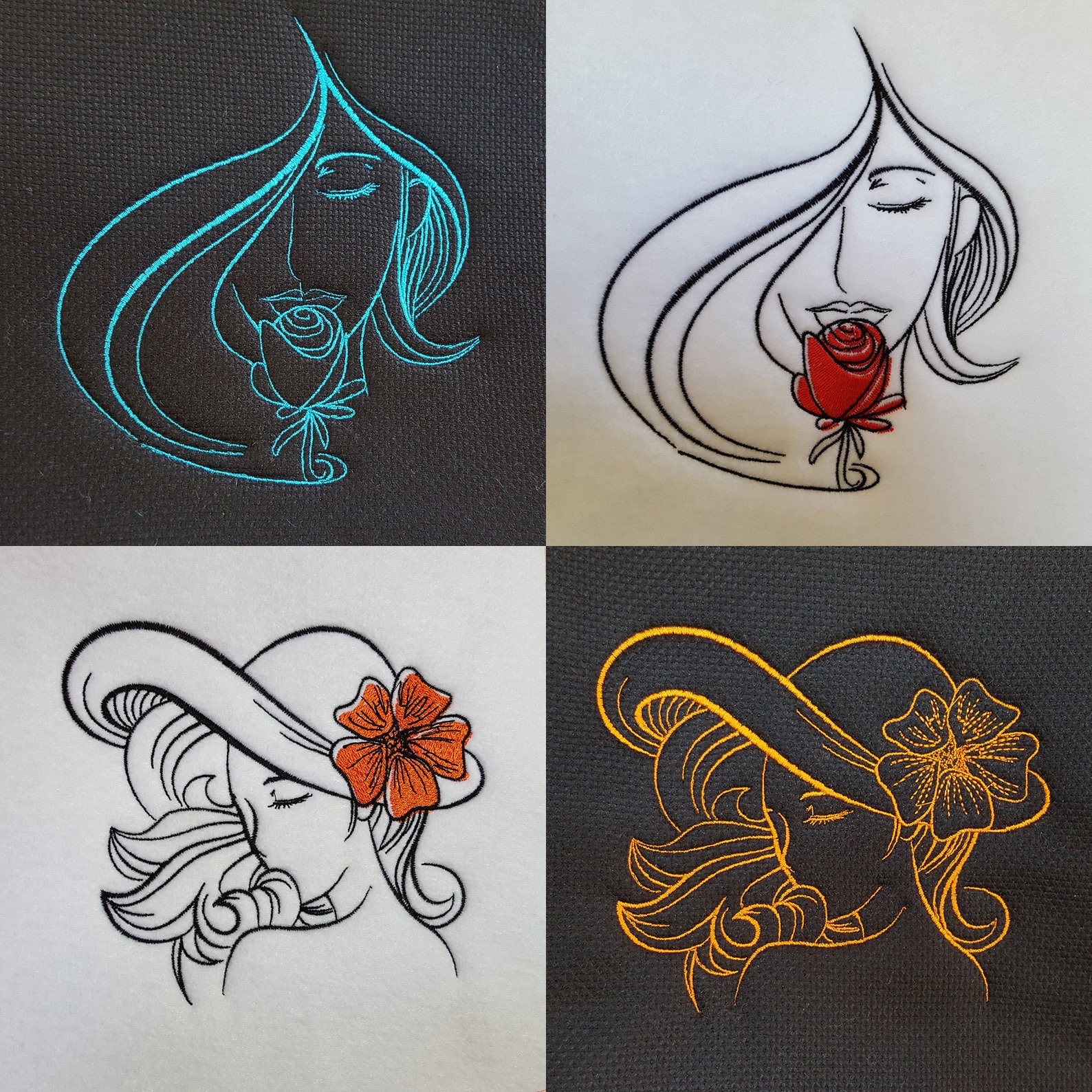 Modern Ladies Machine Embroidery Designs Full Collection | Etsy