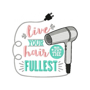 Machine Embroidery Designs - Hair Stylist Collection of 8 - Etsy